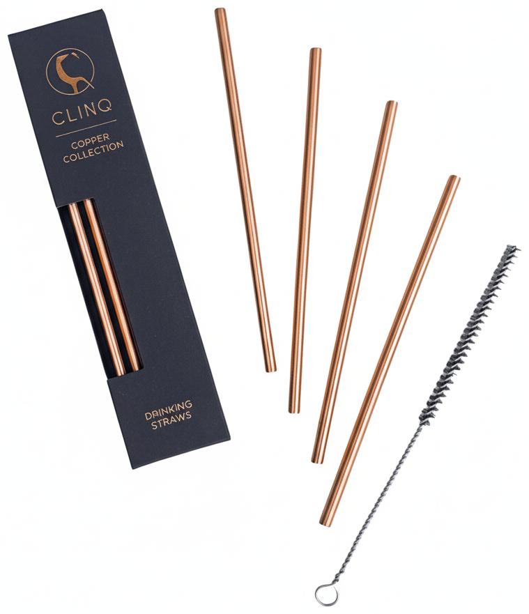 Custom Printed Promotional Copper Drinking Straws - Custom Gear