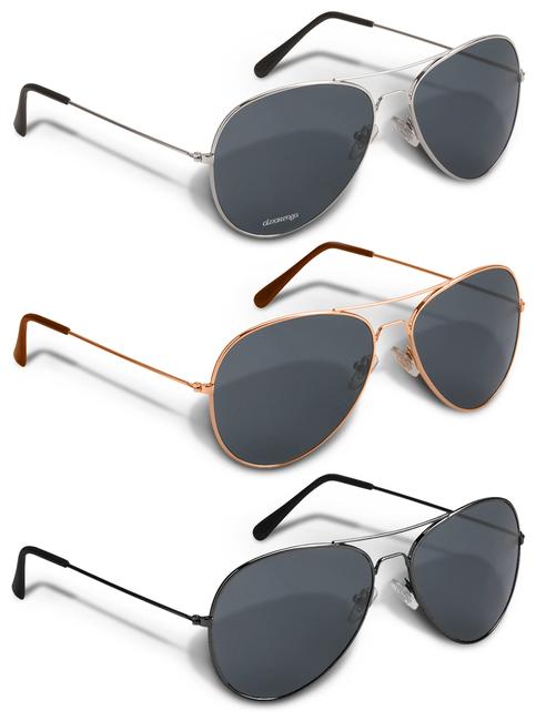 Custom Printed Promotional Aviator Sunglasses - Metal Frame - Custom Gear