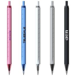 Custom Printed Promotional Ruler Pen - Colour Barrel - Custom Gear