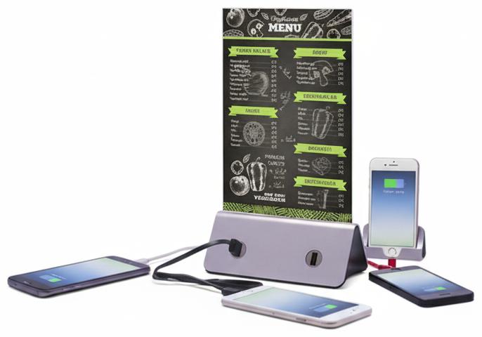 Custom Printed Promotional Power Bank Display Stand Tandem - Custom Gear